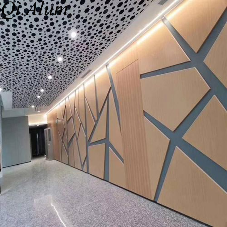 Decorative aluminum Metal hole punched Sheet interior ceiling cladding ...