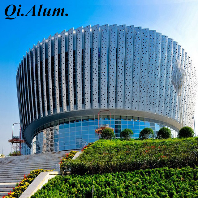 Architecture aluminum CNC cutting material facade become a symbol of ...