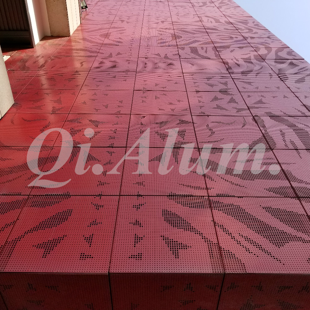 1.2mm hole diameter aluminum punched perforated sheet