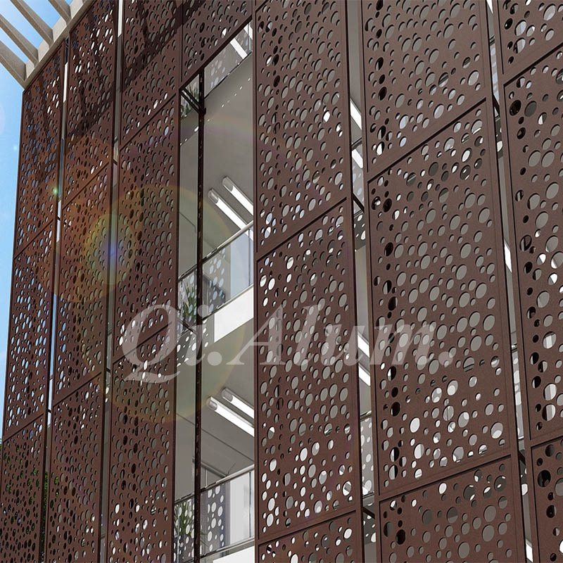 Round hole punched aluminum perforated screens China manufacturer