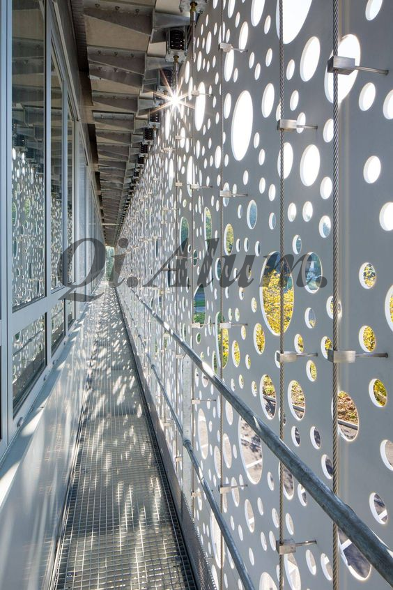 Exterior Wall Architectural Perforated Metal Aluminum Facade Cladding ...