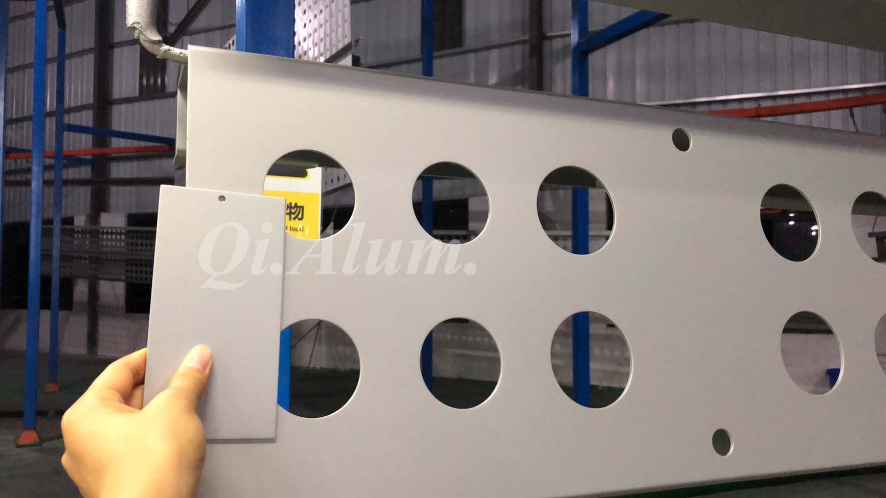 Powder coated custom perforated hole punching aluminum sheet metal ...