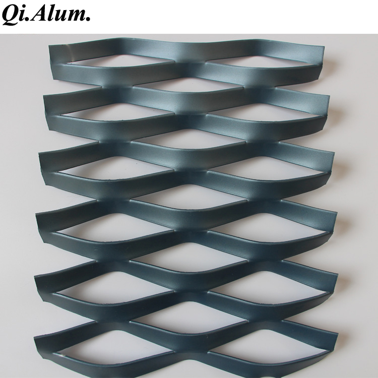 Expanded Aluminum Metal Grating meshes outdoor wall cladding