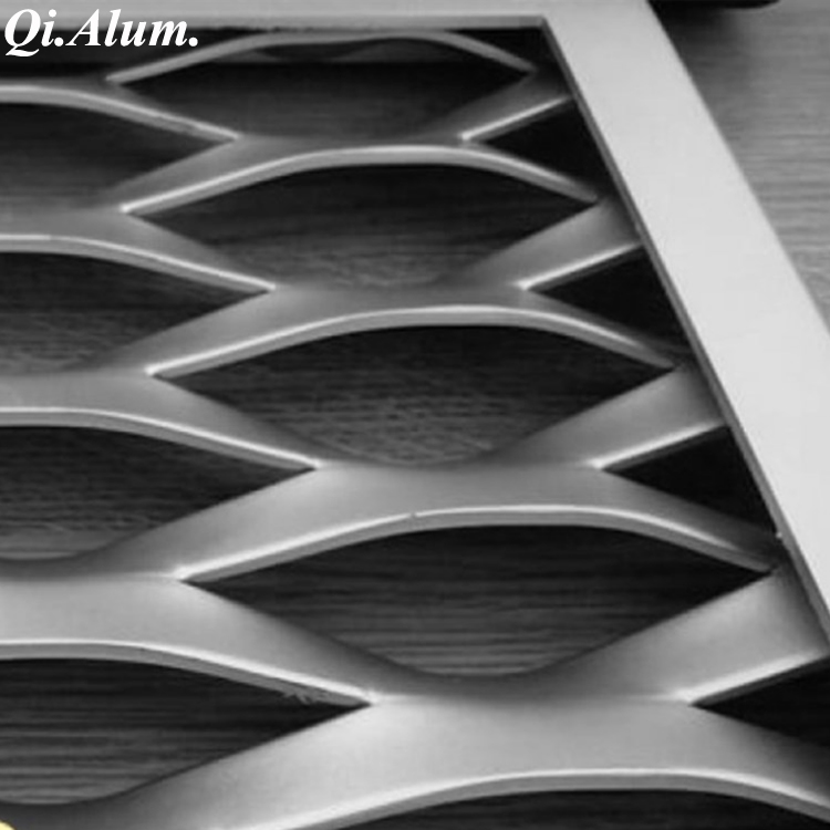 Decorative aluminum expanded metal grating aluminum grille for exterior ...