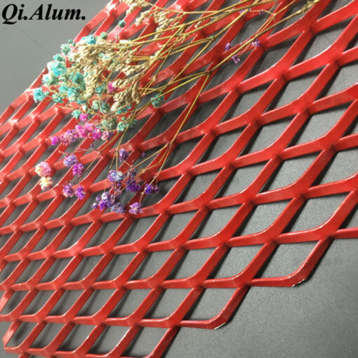 PVDF Coating Decorative Aluminium Deployed Mesh Sheet
