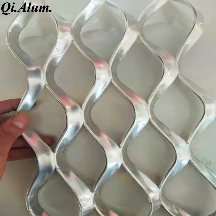 China Manufacturer Decorative Mill finish Aluminum Expanded Wire Mesh