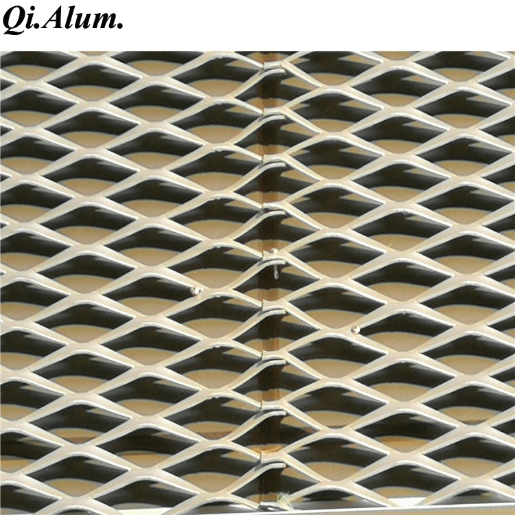 Decorative aluminum expanded metal grating aluminum grille for exterior ...