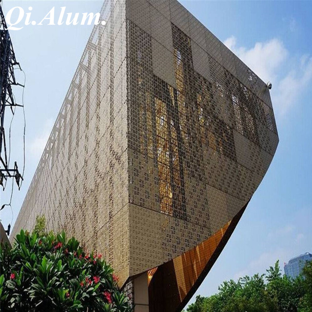 Modern design decorative aluminum metal laser cut screen wall panel