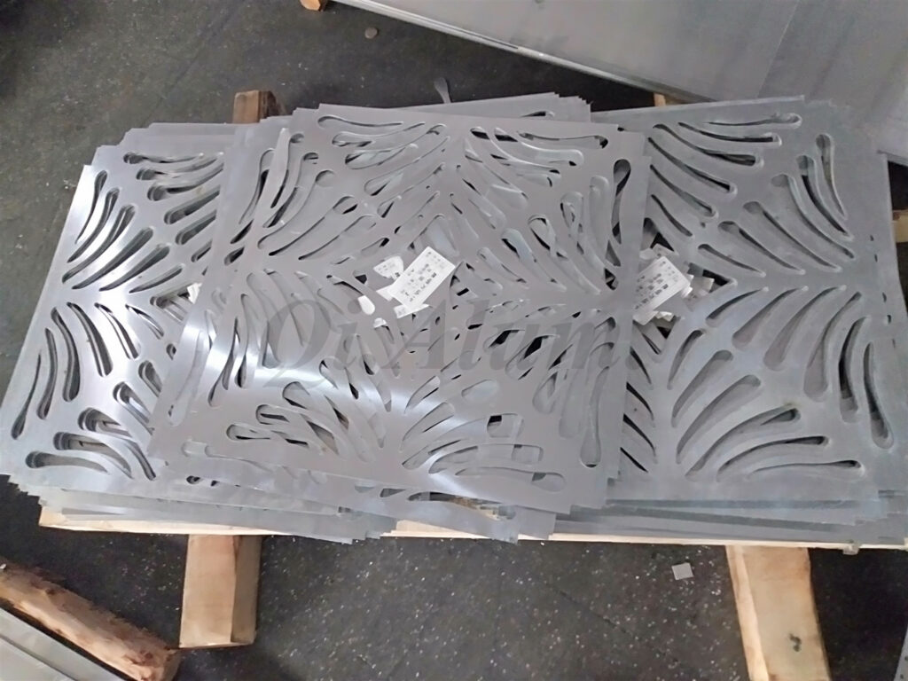 China supplier of aluminum CNC cutting perforated panel for facade