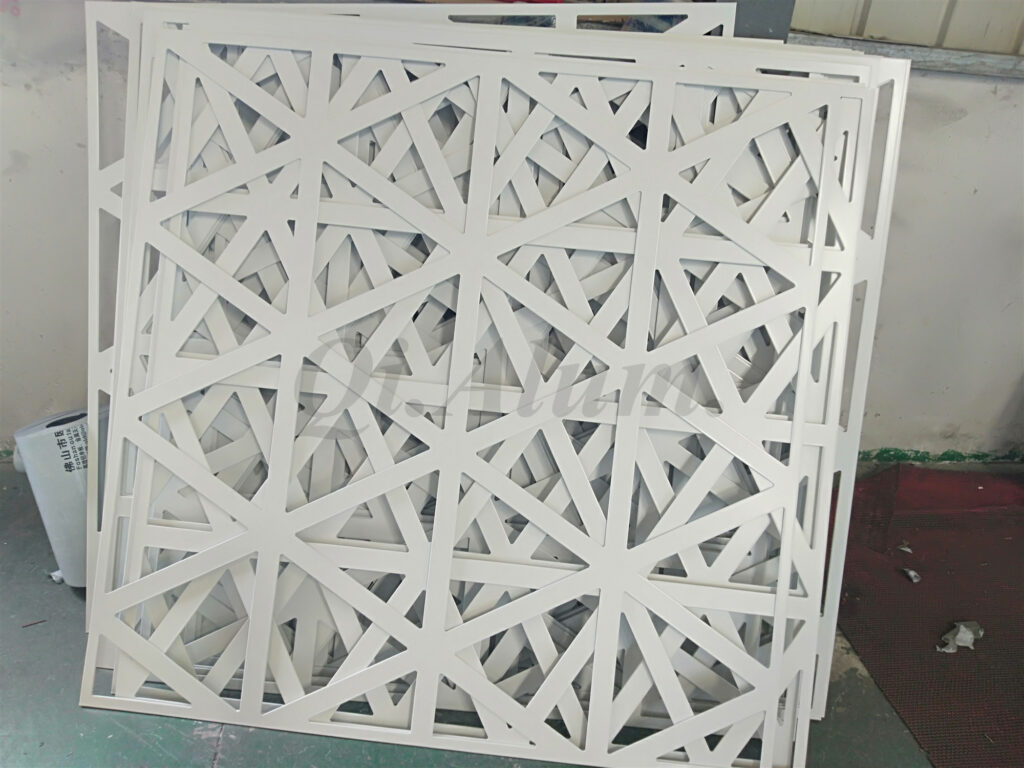 Complicated design aluminum perforated screen interior partition mesh