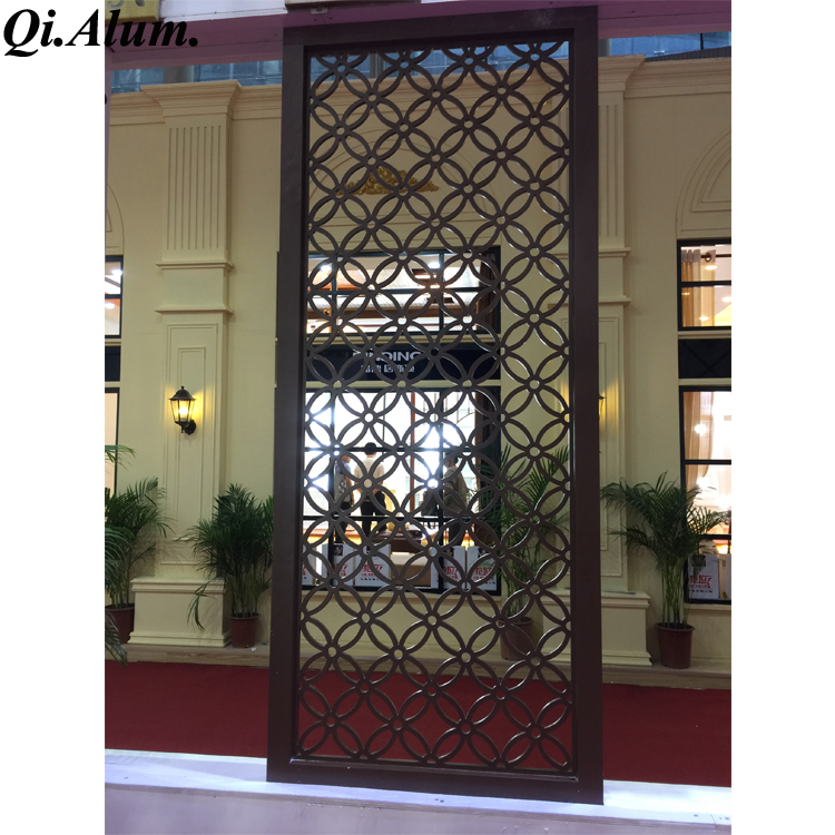 CNC Cut Aluminium Fireproof Perforated Screen Panel for Interior partition