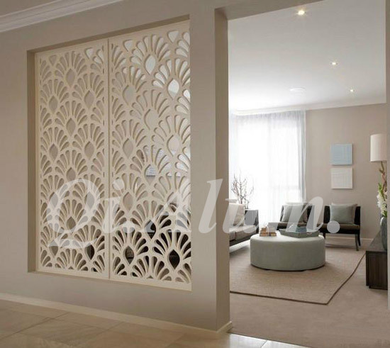 Custom CNC cut aluminum Metal screen partition decoration