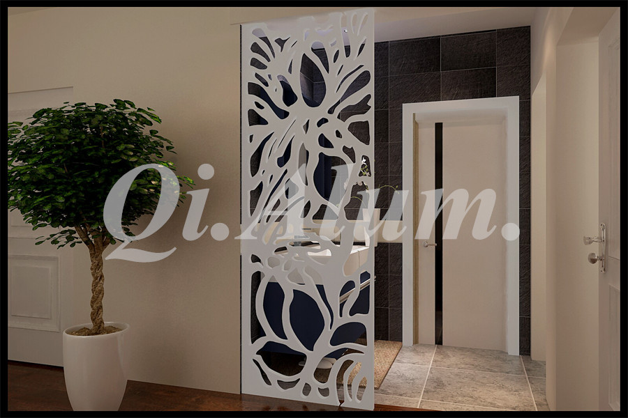 Custom CNC cut aluminum Metal screen partition decoration