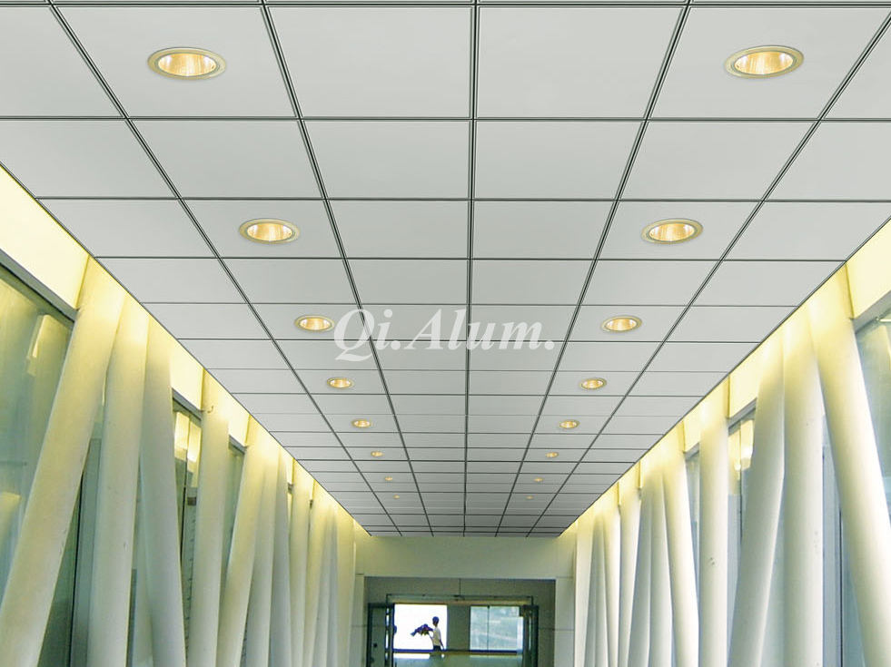 Clip-in/lay-in aluminium ceiling tiles suspended ceiling system