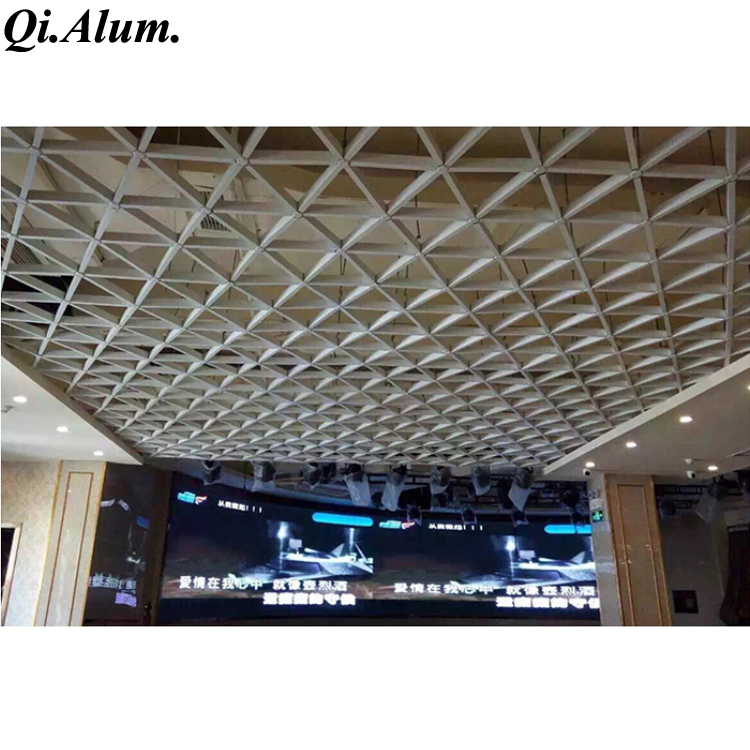 Customized Open Cell Metal Aluminum Grid Suspended False Ceiling