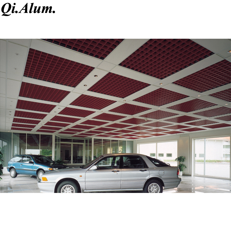 Customized Open Cell Metal Aluminum Grid Suspended False Ceiling