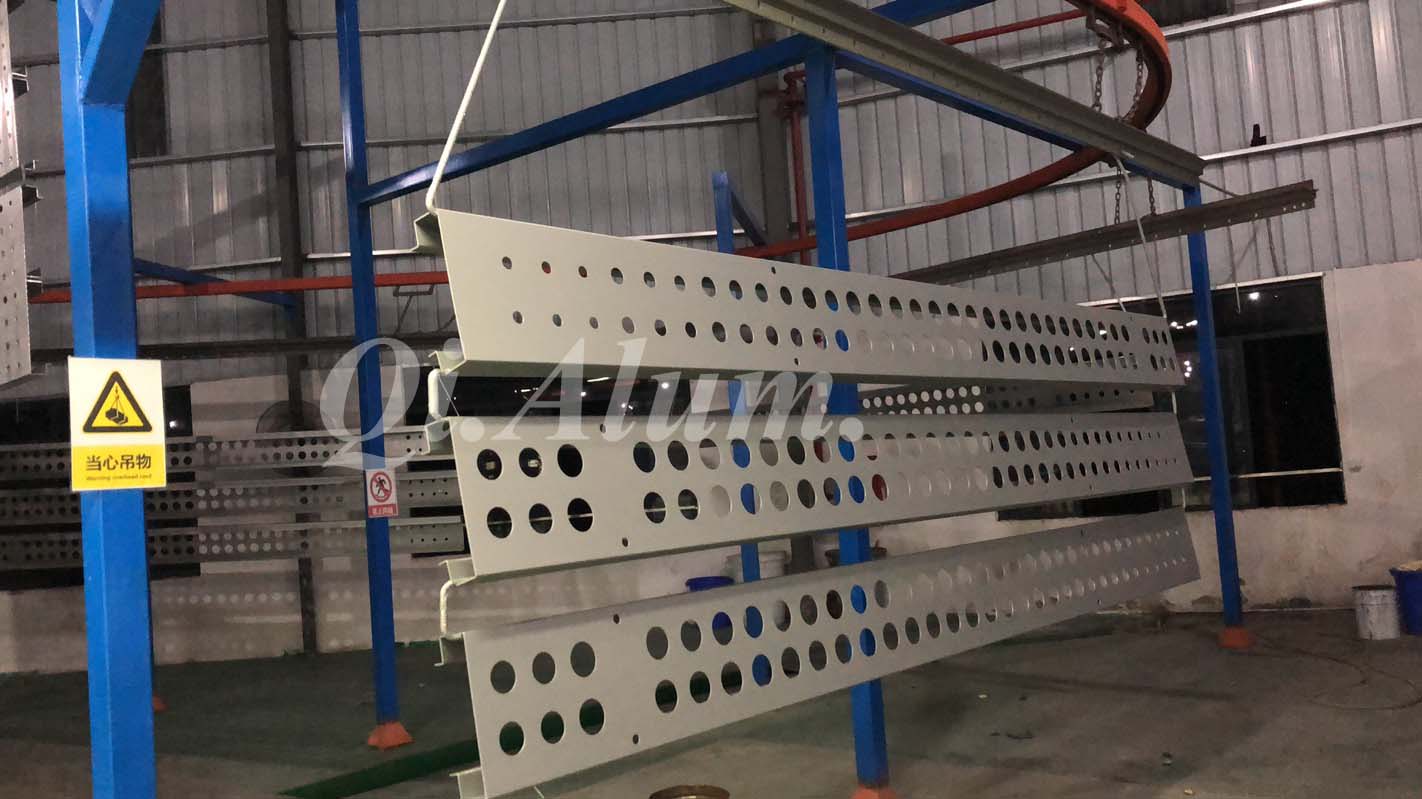 Powder coated custom perforated hole punching aluminum sheet metal ...