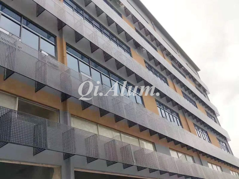 Outdoor Aluminum AC Unit Louver Metal Cladding Aluminum Air Conditioner ...