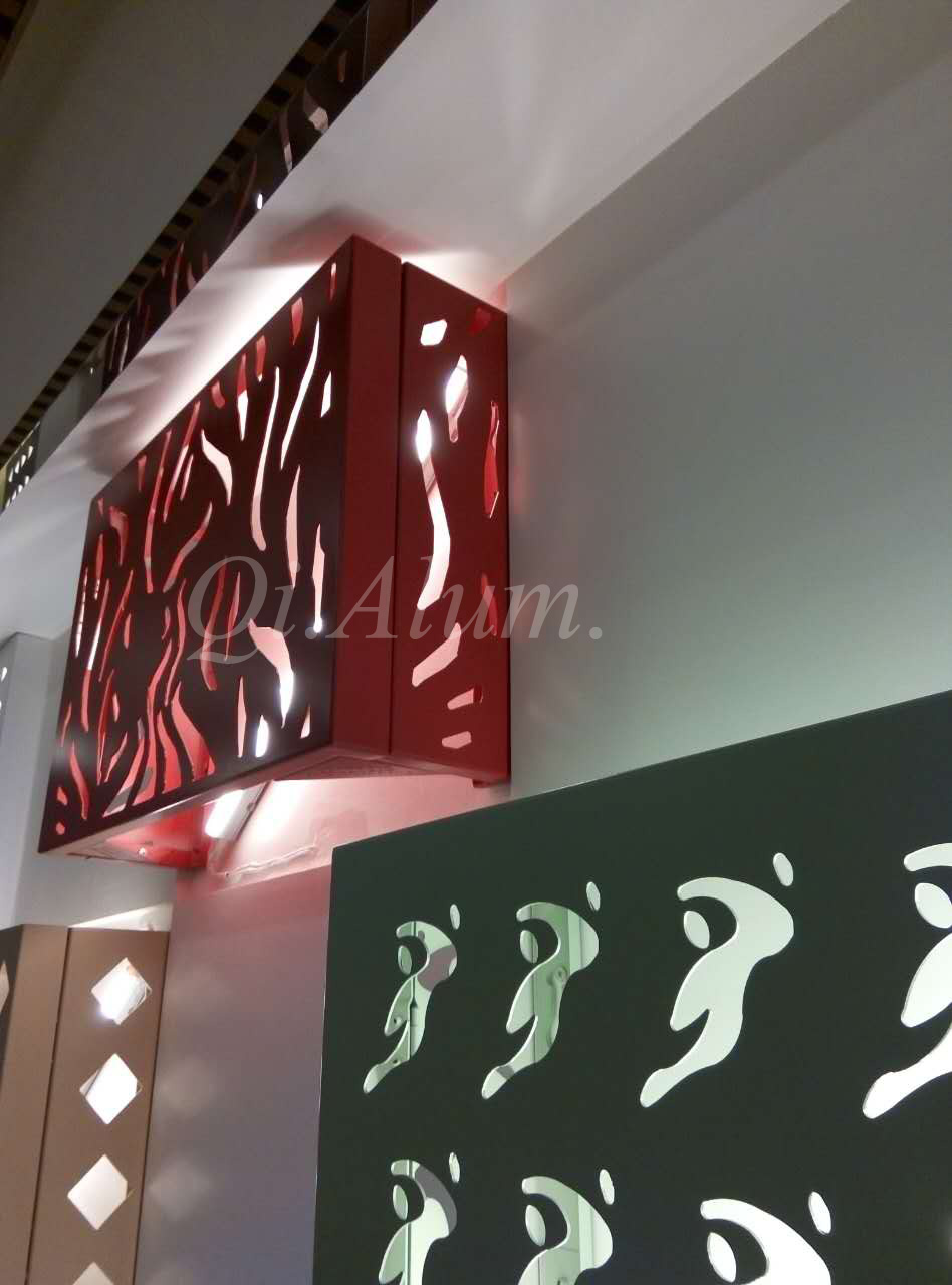 Decorative outdoor aluminium air conditioner protector exterior wall ...