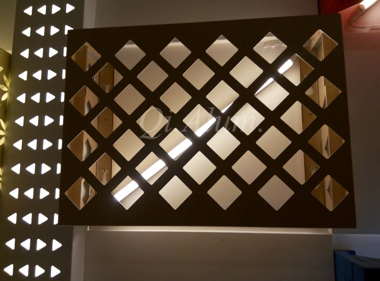 Decorative outdoor aluminium air conditioner protector exterior wall ...