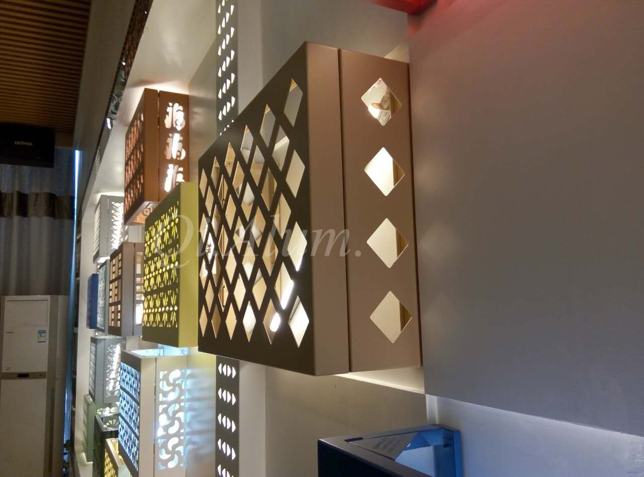 Decorative outdoor aluminium air conditioner protector exterior wall ...
