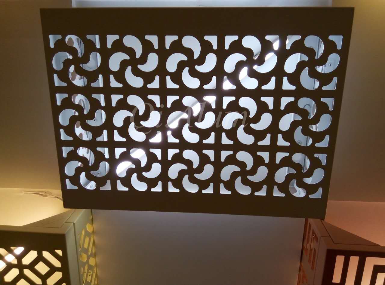 Decorative outdoor aluminium air conditioner protector exterior wall ...