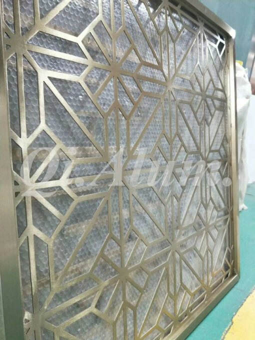 Metal Decorative Screen Aluminum Perforated Panels CNC Cutting Aluminum ...