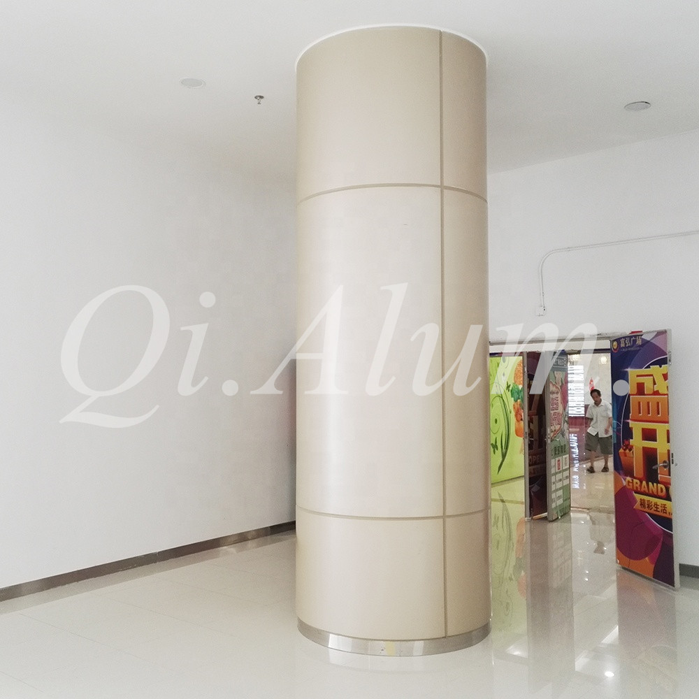 Interior exterior aluminum solid panel column cladding aluminum ...