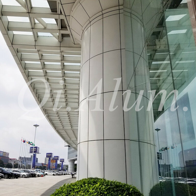 Interior exterior aluminum solid panel column cladding aluminum ...