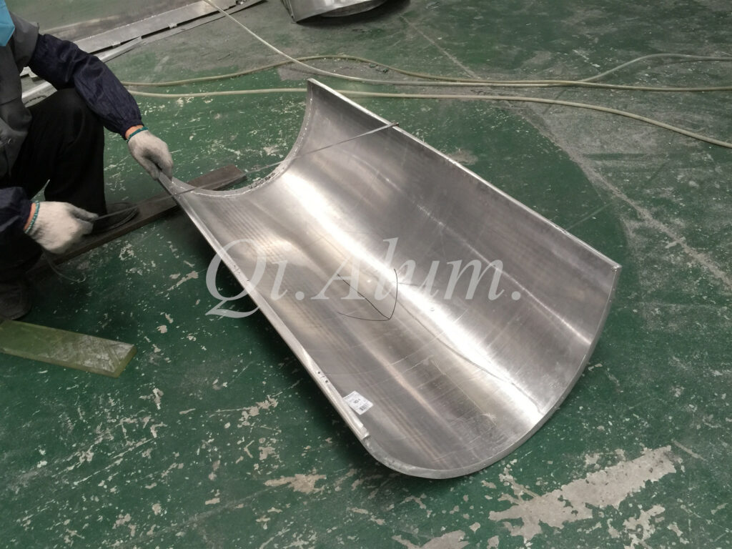 Aluminium Curved Panel alumium perforated column panel aluminum bent ...