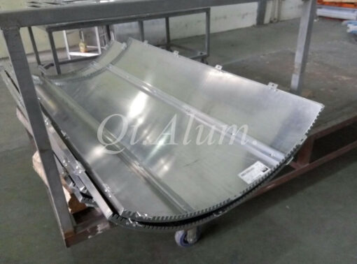 Curved column cladding PE powder coated aluminum sheet