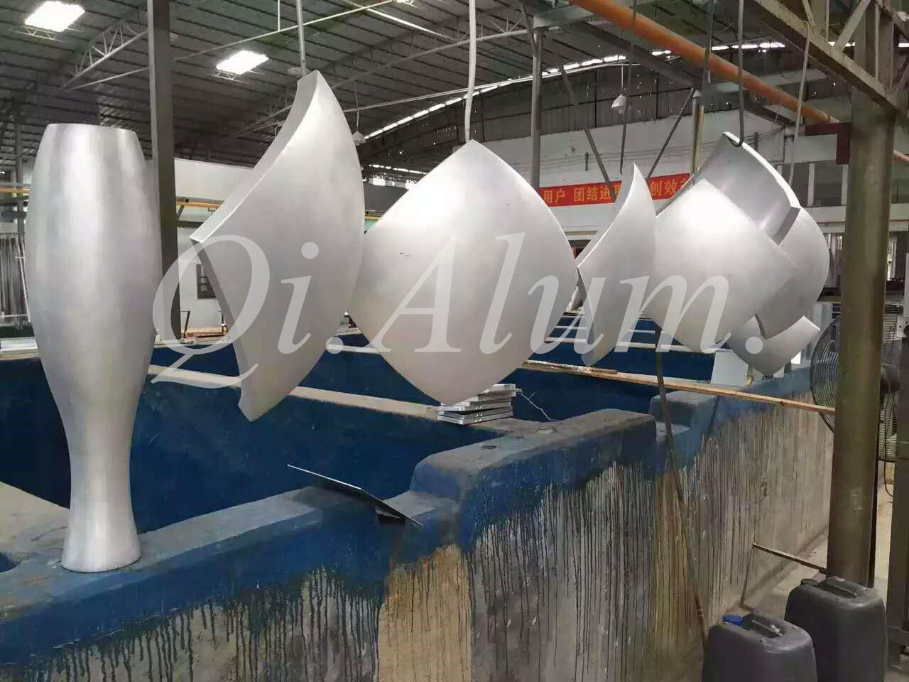 Aluminium Double Curved Panel sheet for column cladding