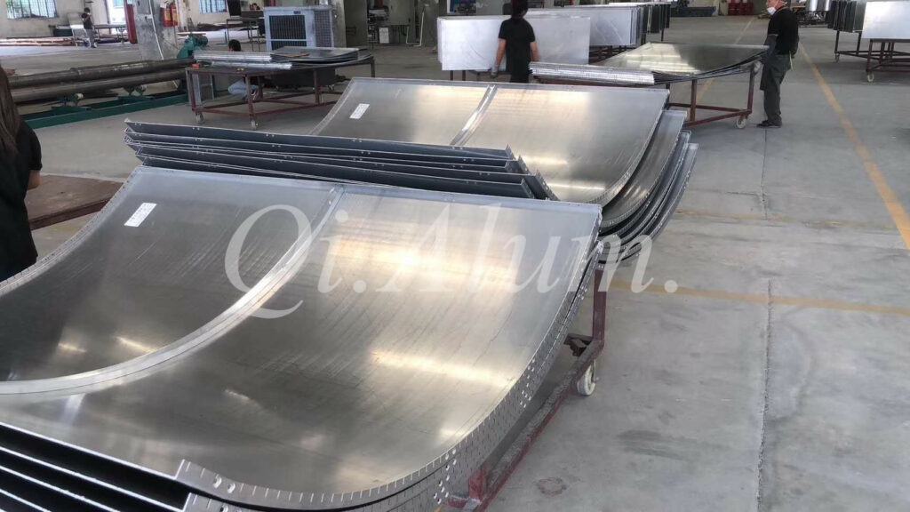 Custom PVDF Coating Single Curved Double Curved Aluminum Panel