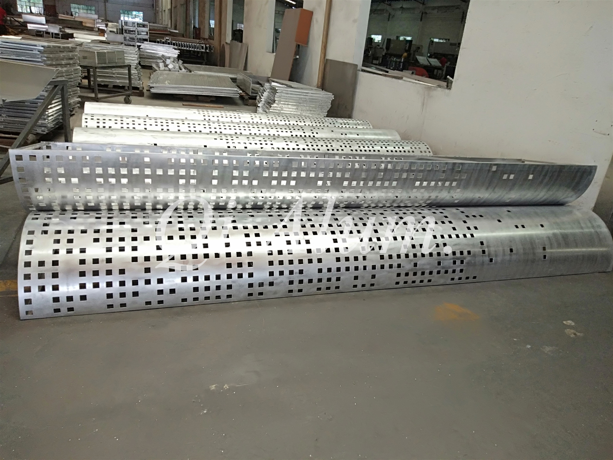 Curved Mashrabiya Panel Aluminum Perforated decorative Panels for ...