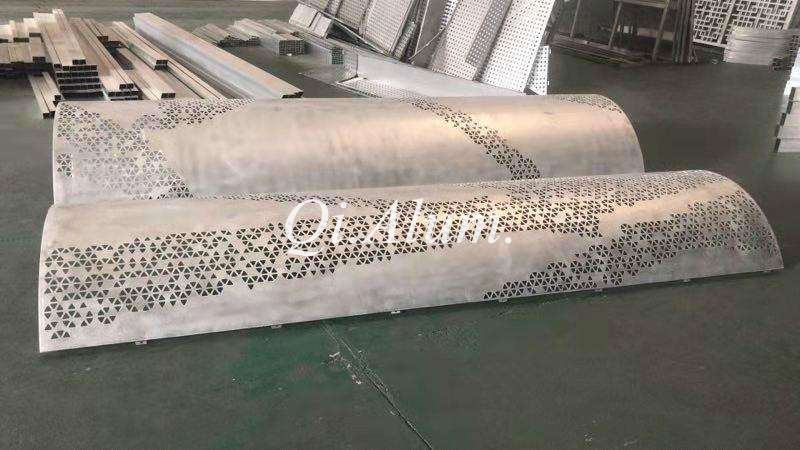 Curved Mashrabiya Panel Aluminum Perforated decorative Panels for ...