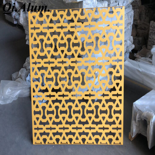 PE coating aluminum CNC carved panel cnc cutting Screen for Decoration