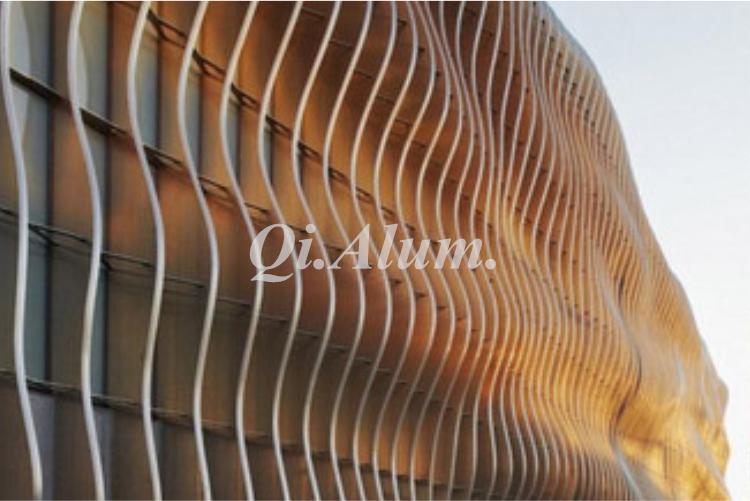 New Design Corrugated Aluminum Perforated Metal Cladding Facade 3mm ...
