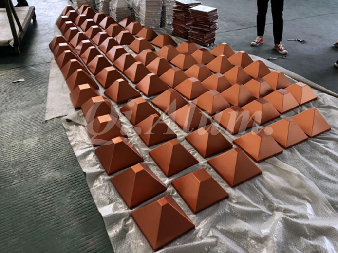 3D cutom design Aluminum Solid Panels Curtain Wall Architecture Facade ...