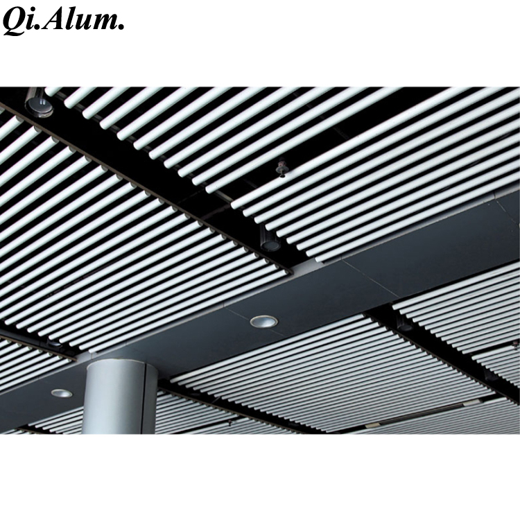 Interior decoration Aluminum Strip Ceiling Suspended Linear Ceiling ...
