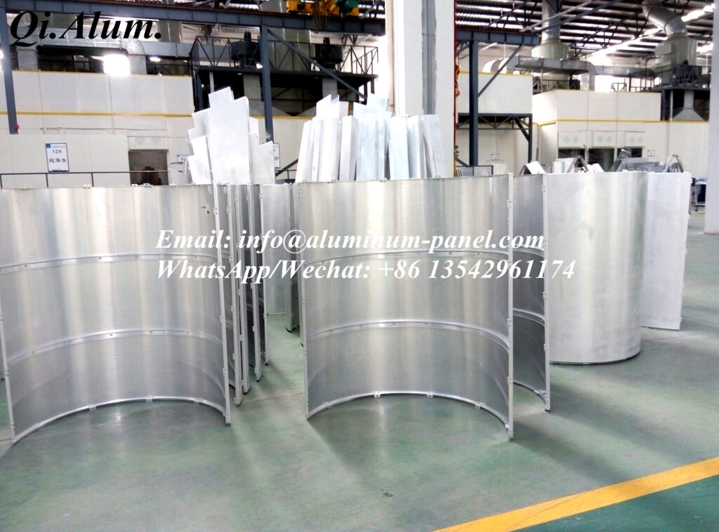 Waterproof Aluminium Double Curved Single curved Panel for curtain wall ...