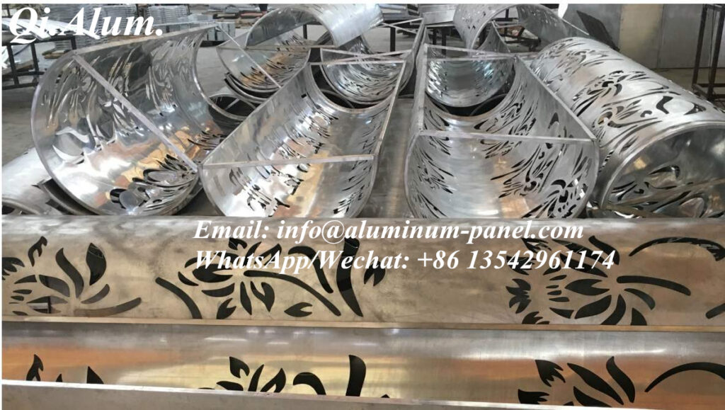 Waterproof Aluminium Double Curved Single curved Panel for curtain wall ...