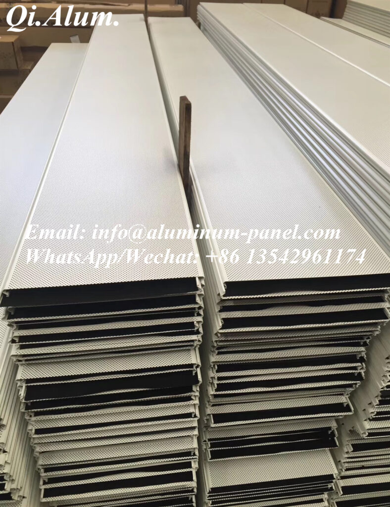 U-Shape/C-Shape Aluminum Slat Ceiling Aluminum Baffle Ceiling Virtual ...