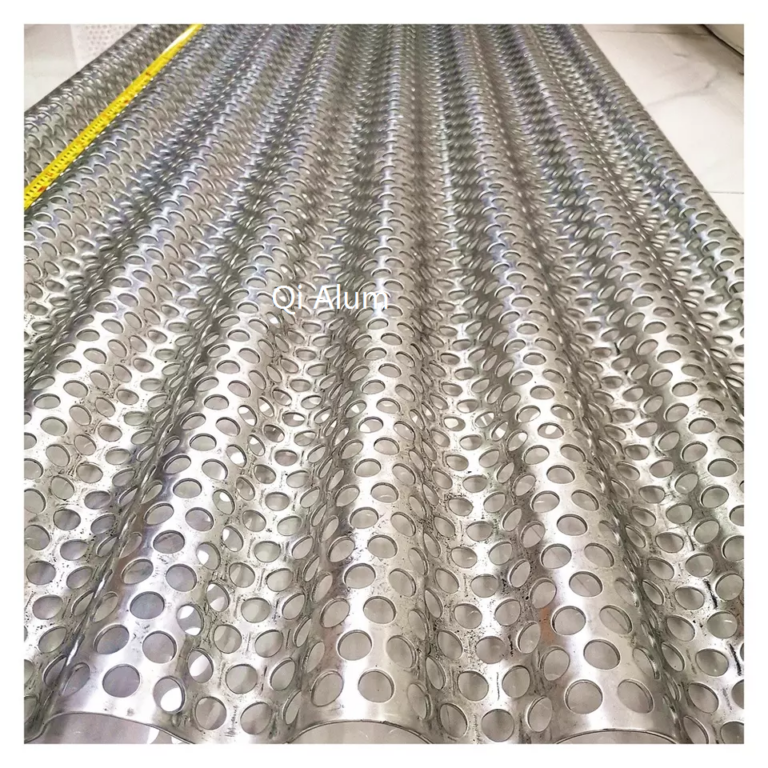 Outdoor corrugated aluminum curved ripple panel metal curtain wall cladding