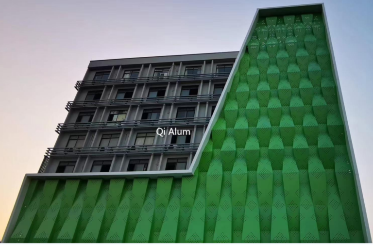 3d irregular facade laser cut aluminum perforated panel cladding