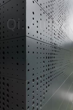 Decorative Art Metal Building Round Hole Aluminum Peforated Panel ...