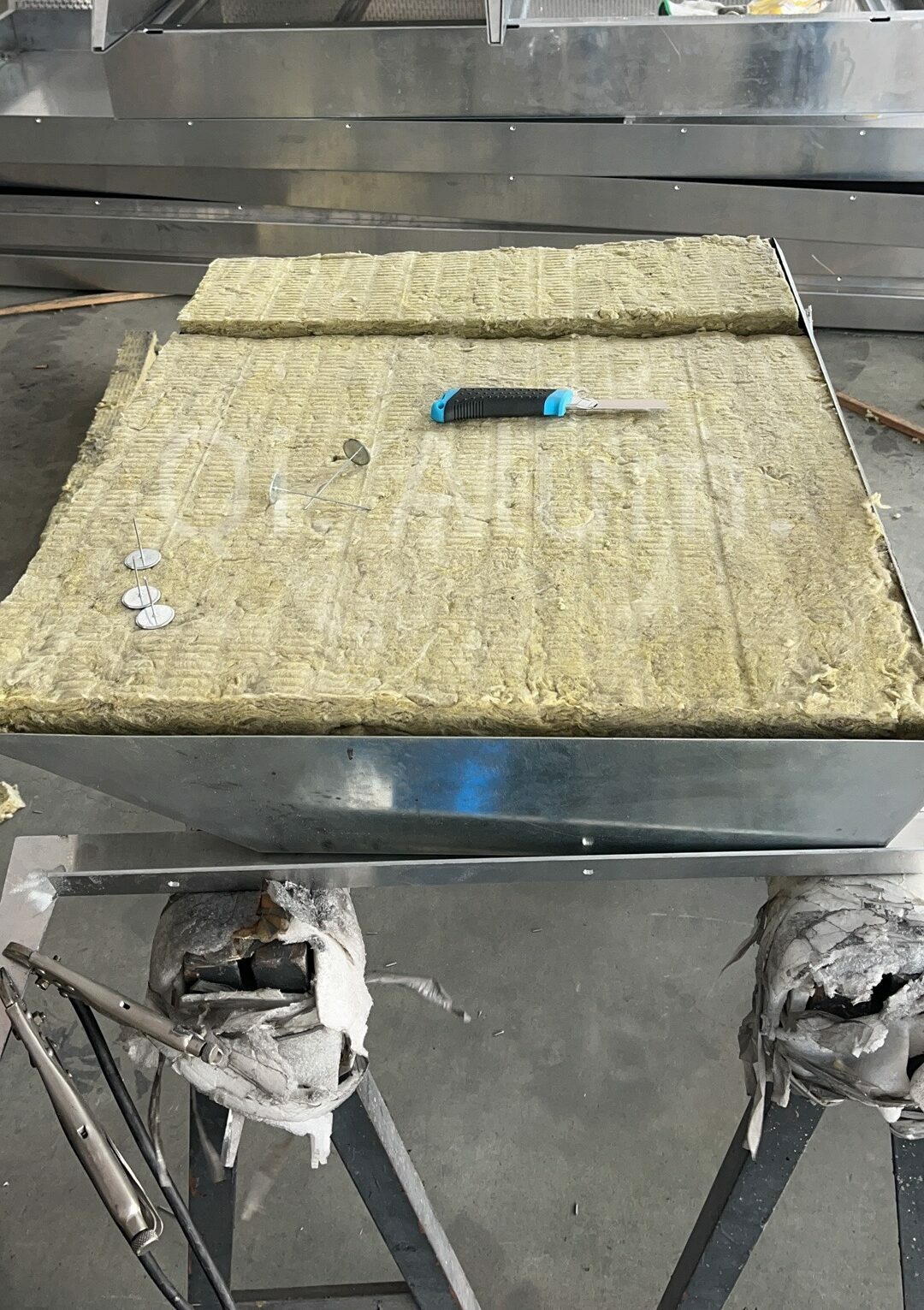 Simple installation modern construction curtain wall panel of GI ...