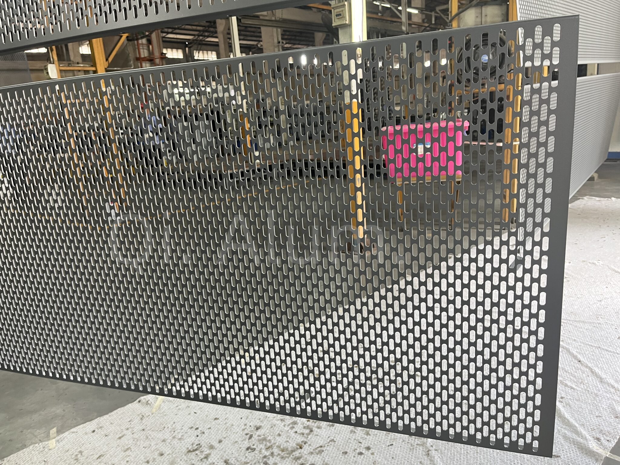 3mm thickness aluminum wall cladding perforated metal sheet single ...