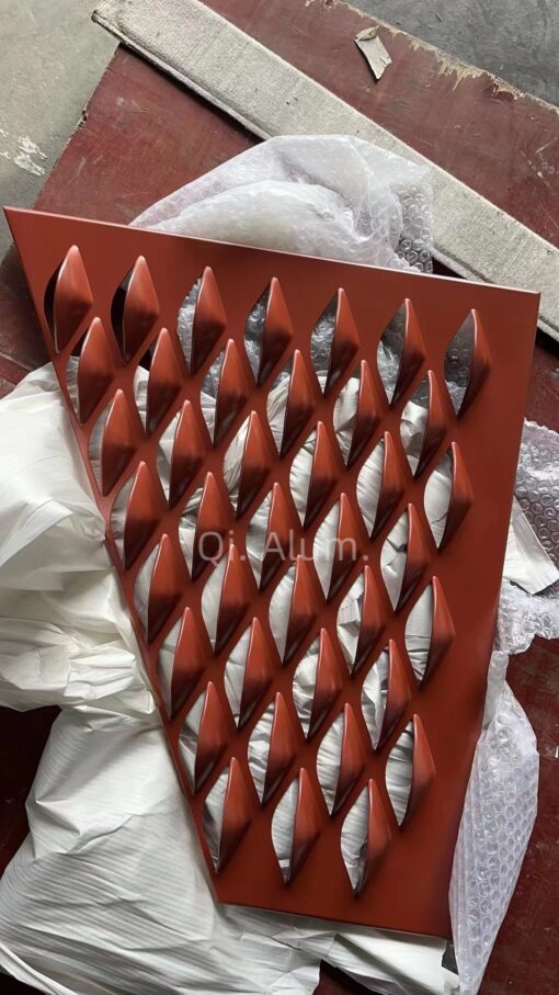 Aluminum hole Punching panel 3mm Aluminum fish scale panel beautiful ...