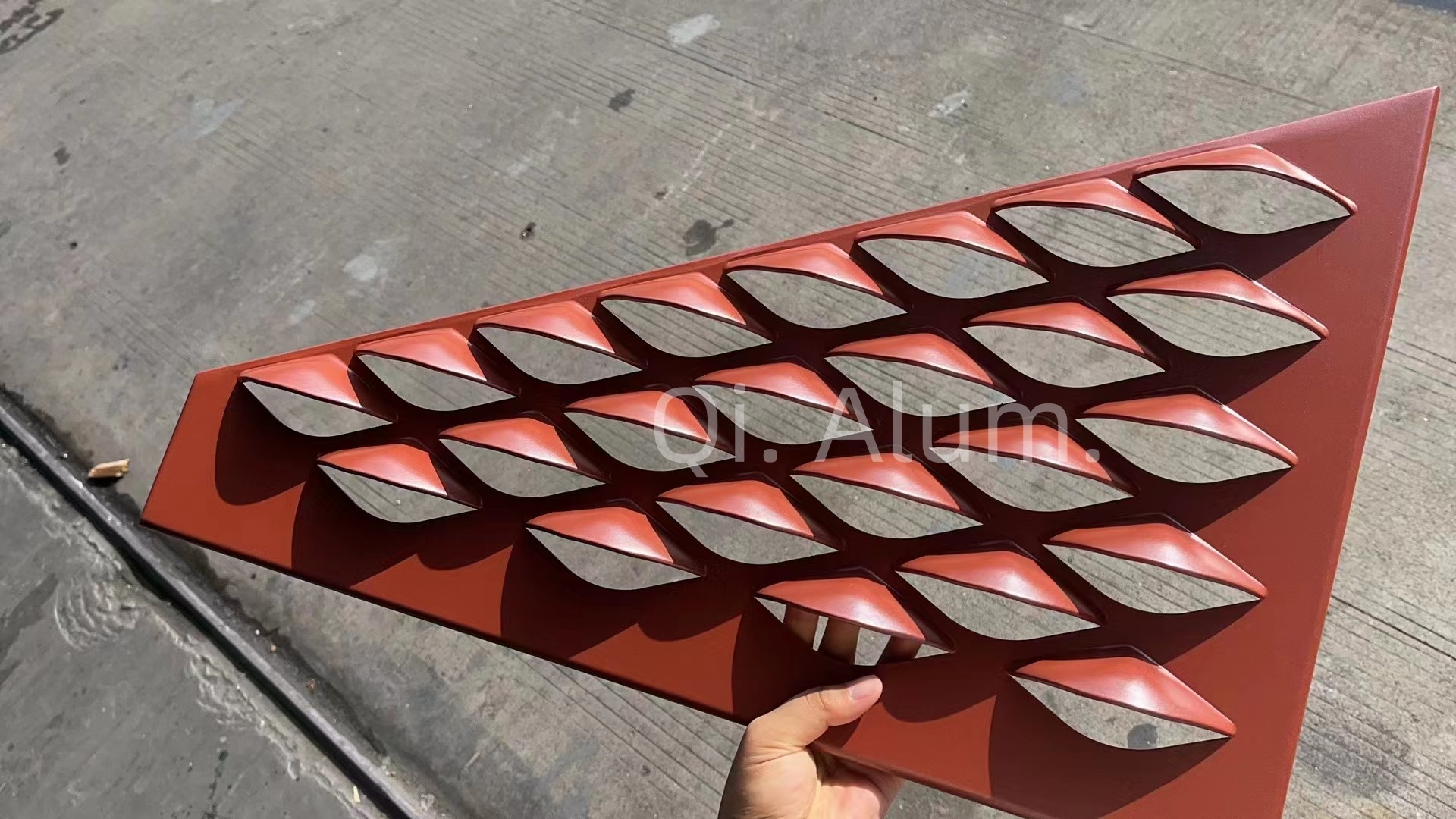 Aluminum hole Punching panel 3mm Aluminum fish scale panel beautiful ...