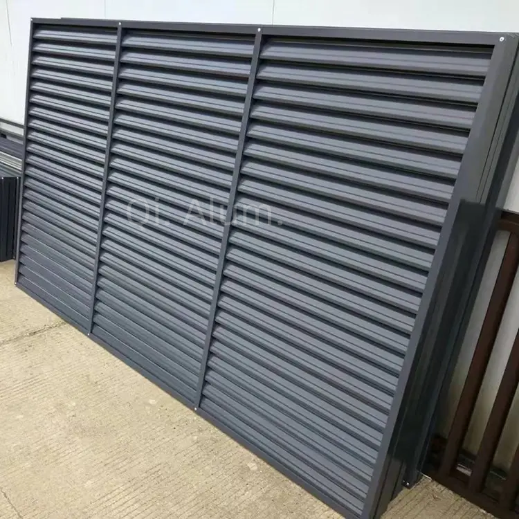 fixed aluminium sun louver metal wall louvers for external decoration